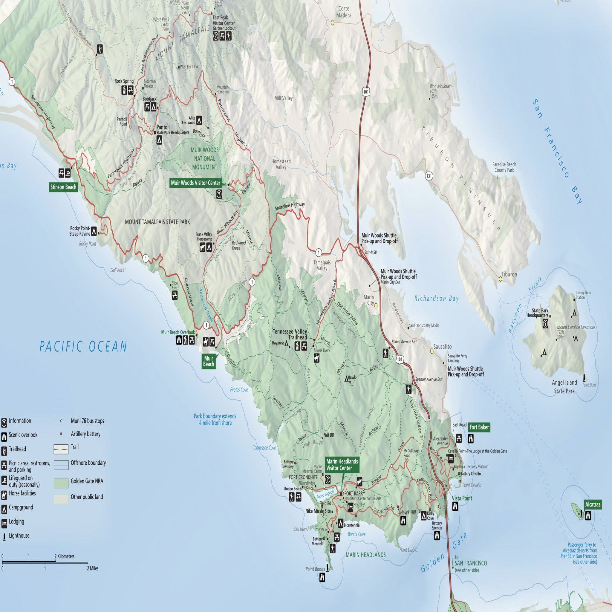 Golden Gate National Recreation Area Map Neck Gaiter – Wear a Map