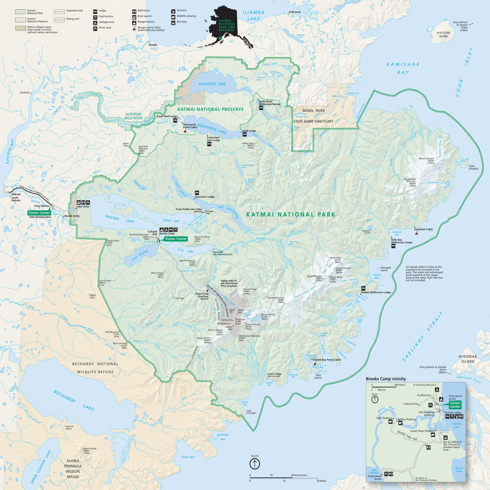 Katmai National Park Map Neck Gaiter – Wear a Map