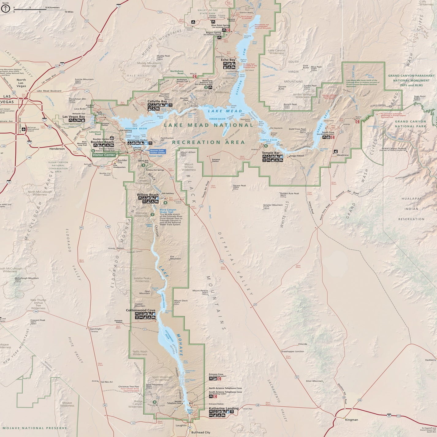 Lake Mead National Recreation Area Map Neck Gaiter – Wear a Map